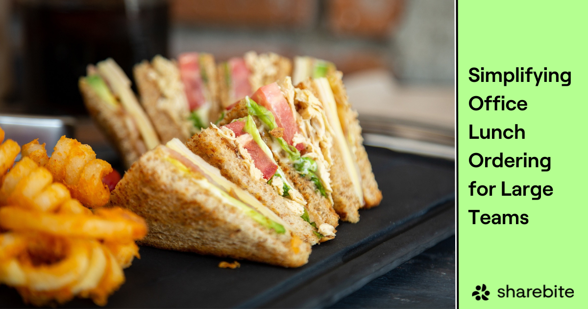Simplifying Office Lunch Ordering for Large Teams